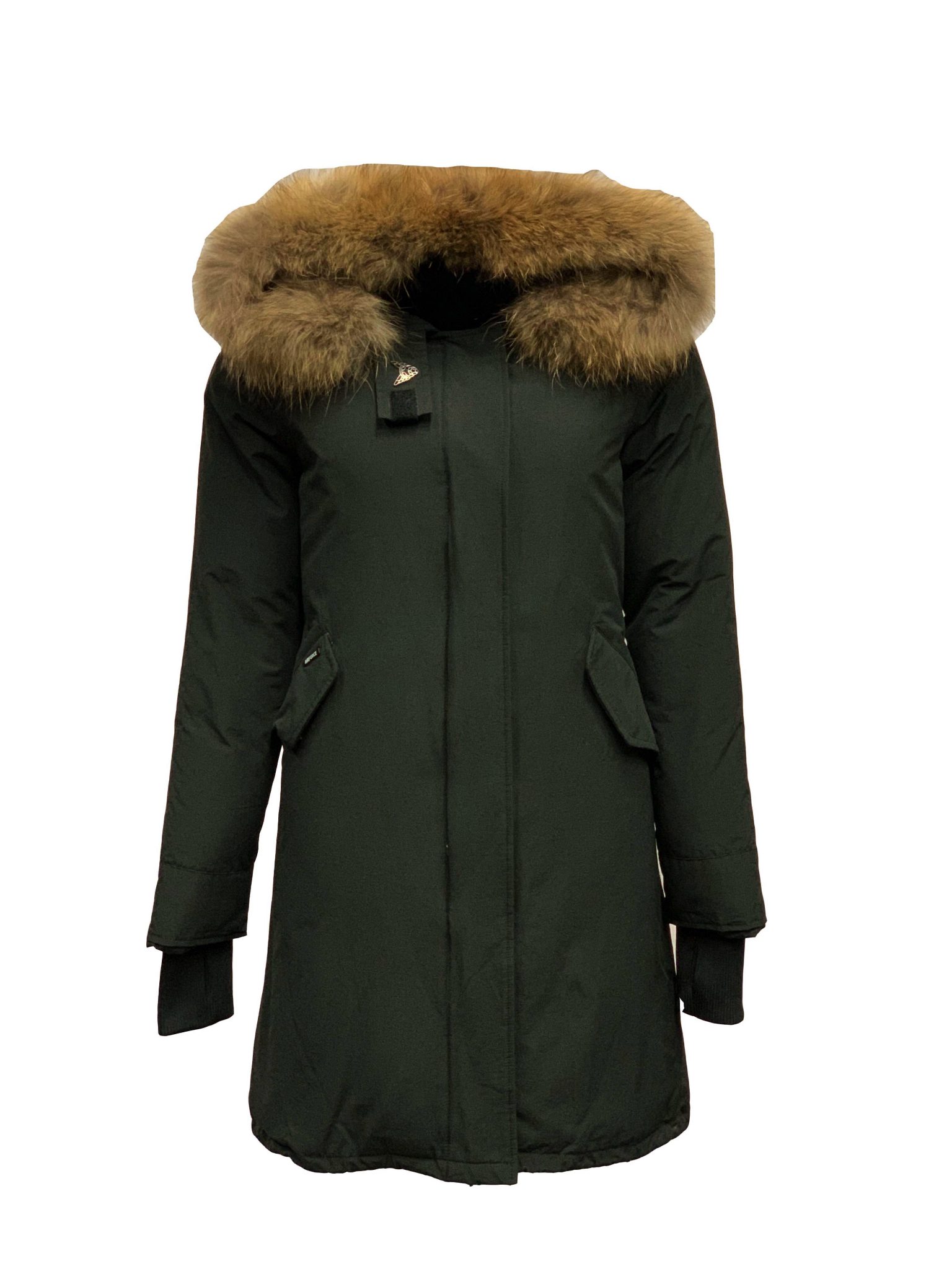 Airforce Dames Winterjas - Fishtail Long Parka RF - True Black – BK Leder